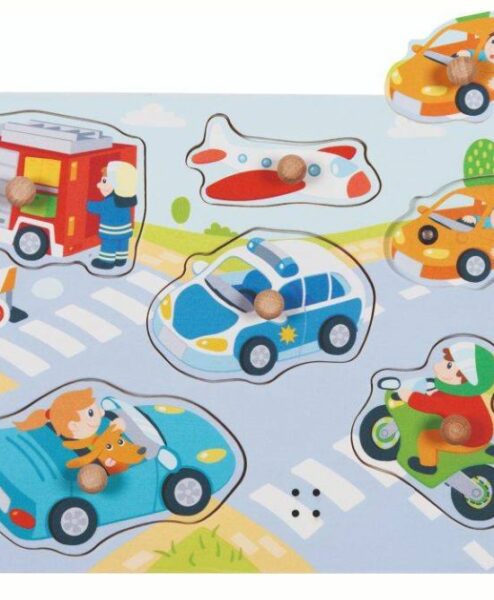 Puzzle sonidos - Medios de transporte - logopedicum